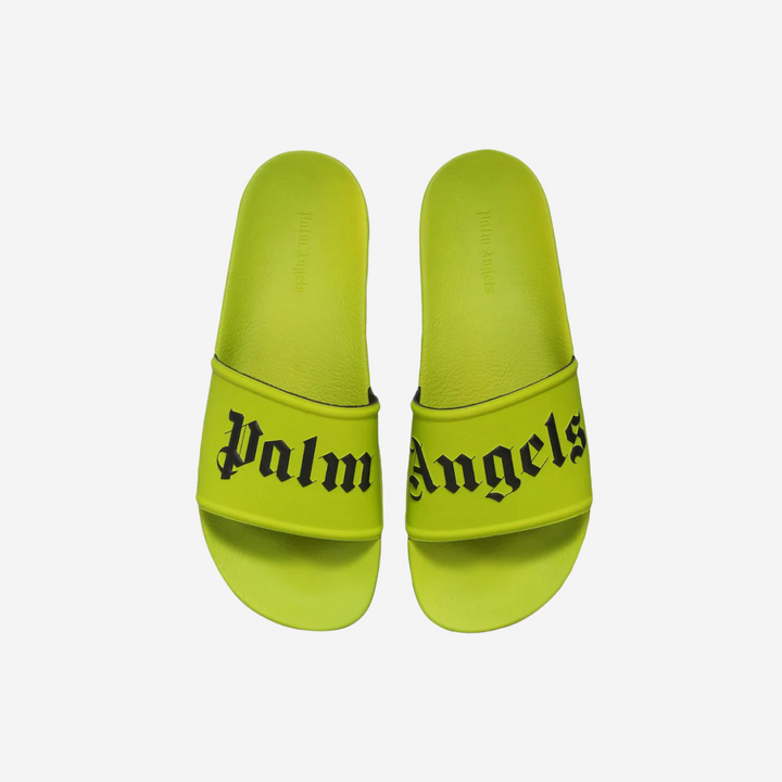 Яскраві чоловічі шлопанці PALM ANGELS NEON SLIDES | Магазин брендового ...
